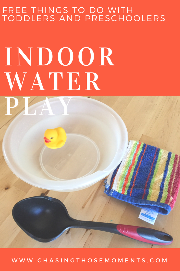 Indoor Water Play for Toddlers and Preschoolers - Chasing Those Moments